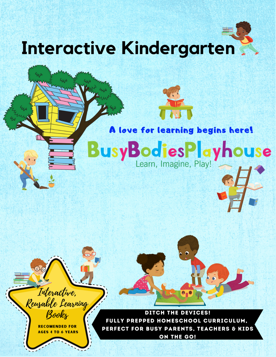 Kindergarten Interactive Learning Book – Busy Bodies Playhouse